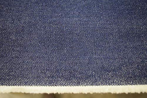 Dark Blue 100% Cotton Indigo Blue Denim Fabric 10oz- Denim 60" Wide-Sold by The Yard