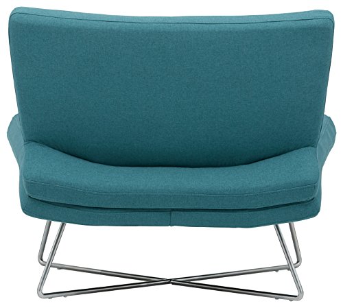 Amazon Brand – Rivet Farr Lotus Accent Chair, 39.8"W, Aqua