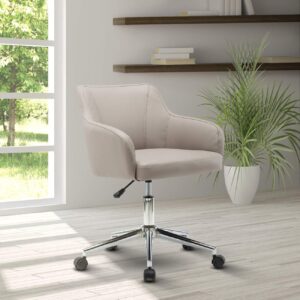 Techni Mobili Comfy and Classy Home Office Chairs, Beige