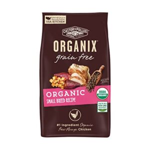 castor and pollux organix grain free small dog food recipe, organic dog food - 4 lb. bag