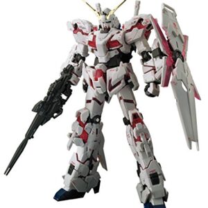 Bandai Hobby RG 1/144 Unicorn Gundam UC Model Kit Figure, Multi-Colored, 8" (BAN216741)