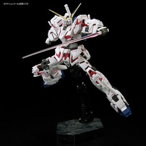 Bandai Hobby RG 1/144 Unicorn Gundam UC Model Kit Figure, Multi-Colored, 8" (BAN216741)