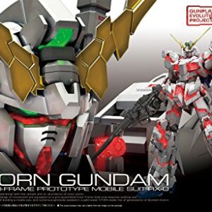 Bandai Hobby RG 1/144 Unicorn Gundam UC Model Kit Figure, Multi-Colored, 8" (BAN216741)