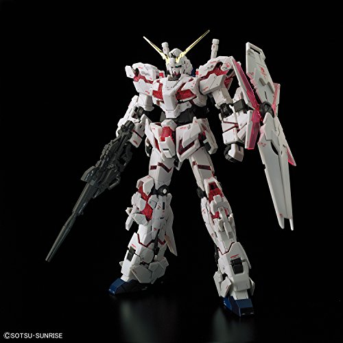 Bandai Hobby RG 1/144 Unicorn Gundam UC Model Kit Figure, Multi-Colored, 8" (BAN216741)