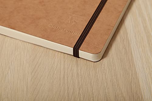 Clairefontaine 'Age Bag' Thread-Bound Notebook, A5, Dot, 192 Pages - Red