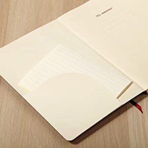 Clairefontaine 'Age Bag' Thread-Bound Notebook, A5, Dot, 192 Pages - Red