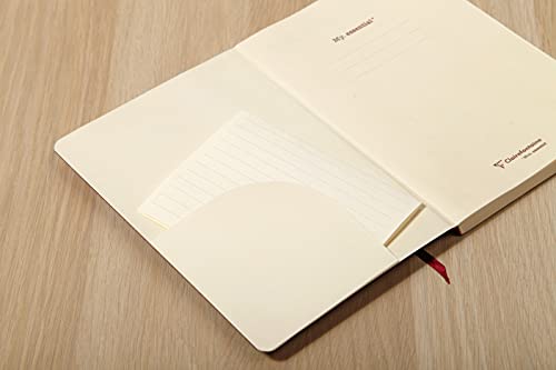 Clairefontaine 'Age Bag' Thread-Bound Notebook, A5, Dot, 192 Pages - Red