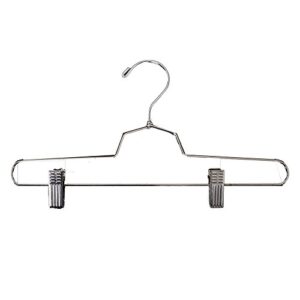 nahanco sld-panthu, 14” high polished chrome chic skirt/pant hanger (pack of 25)