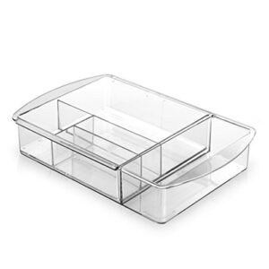 bino multi-purpose plastic drawer organizer, 7 section expandable