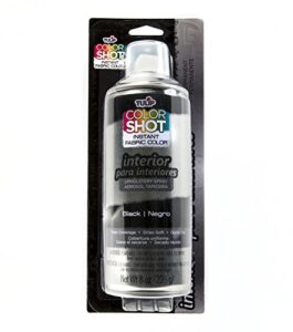 tulip colorshot instant fabric color interior upholstery spray 8 oz - black