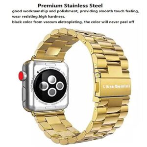 Libra Gemini Compatible for Apple Watch Band 49mm 45mm 42mm 44mm,Replacement Stainless Steel Metal iWatch Band for Apple Watch Series 8/7/6/5/4/3/2/1 Ultra SE