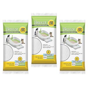 tidy cat breeze cat pads 4 / pack, 3 packs