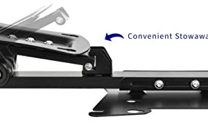 VIVO Black Manual Flip Down Mount Folding Pitched Roof Ceiling Mounting for Flat TV & Monitors 17" to 37" (MOUNT-M-FD37B)