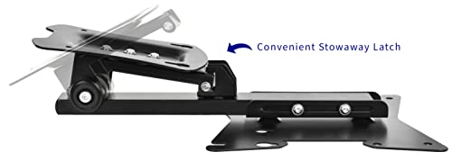 VIVO Black Manual Flip Down Mount Folding Pitched Roof Ceiling Mounting for Flat TV & Monitors 17" to 37" (MOUNT-M-FD37B)