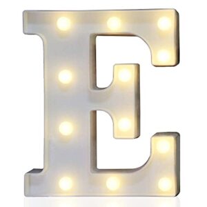 pooqla led marquee letter lights sign, light up alphabet letter for home party wedding decoration e