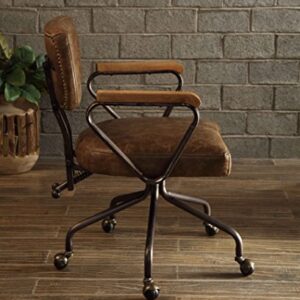 ACME Hallie Executive Office Chair - 92410 - Vintage Whiskey Top Grain Leather