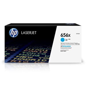 hp 656x cyan high-yield toner cartridge | works with hp color laserjet enterprise m652, m653 series | cf461x