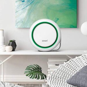 AVARI™ 525 Green Desktop Personal Air Purifier for Filtering Personal Breathing Zone. Ultra Quiet Electro-Static Filters to 0.1 Micron