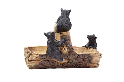 Black Bear & Log Basket