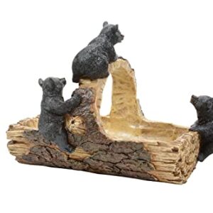 Black Bear & Log Basket