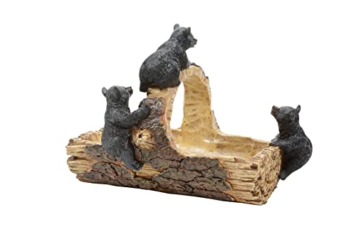 Black Bear & Log Basket