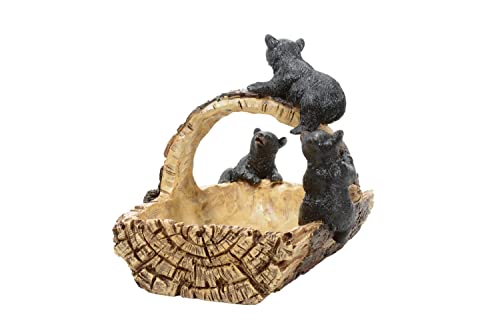 Black Bear & Log Basket