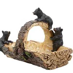 Black Bear & Log Basket