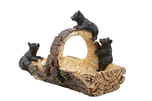 Black Bear & Log Basket