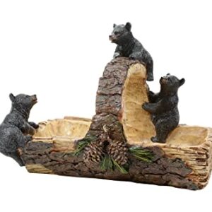 Black Bear & Log Basket