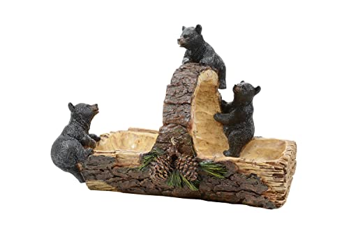 Black Bear & Log Basket