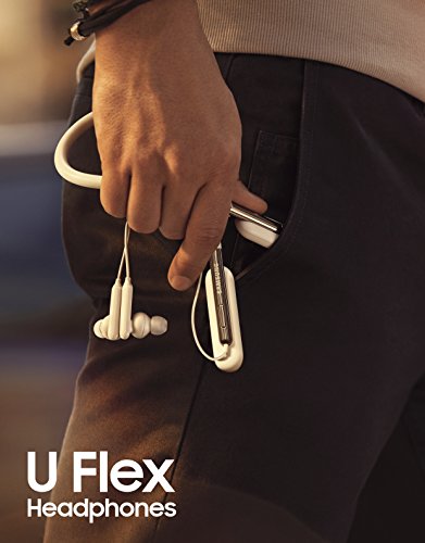 Samsung U Flex Bluetooth Wireless In-ear Flexible Headphones with Microphone (US Version with Warranty), White - EO-BG950CWEGUS