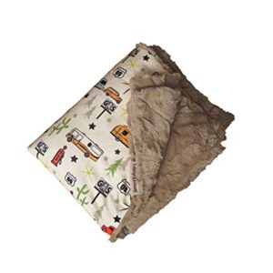 CAMP CASUAL CC-005RT Multi-Color 50"X60" Road Trip Gray (The Throw)