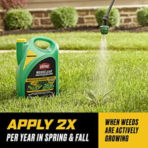 Ortho WeedClear Weed Killer for Lawns Concentrate, Kills Dandelion, and Clover, Treats Up to 64,000 sq. ft., 1 gal.