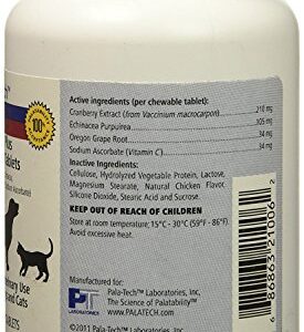 PALA TECH Cranberry Plus 60 Chewable Tablets for Dogs & Cats (Pack of 2)