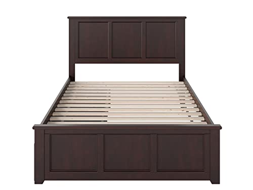 Atlantic Furniture AR8636111 Madison Platform Bed with Matching Foot Board and 2 Urban Bed Drawers, Full, Espresso