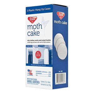 Enoz Moth Cake - 3 Pack (1) Kills Clothes Moths, Carpet Beetles, and Eggs and Larvae