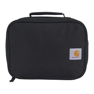 carhartt insulated 4 can lunch cooler, black, one size