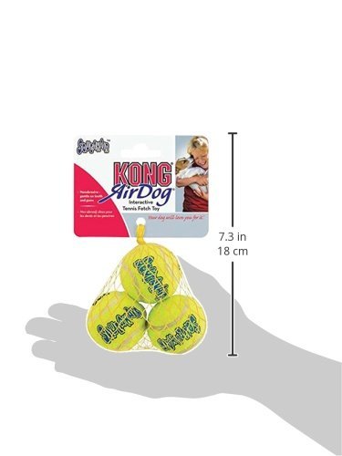 KONG Air Dog Squeakair Dog Toy Tennis Balls, X-Small, 6-Balls