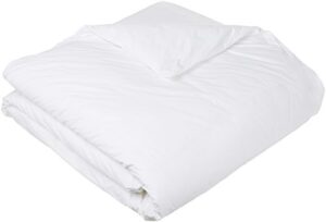 amazon brand – pinzon hypoallergenic cotton duvet protector, full/queen,90x90/"