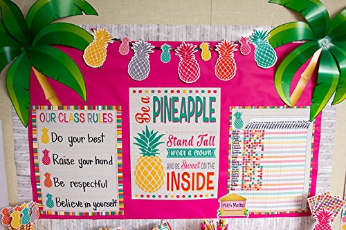 Teacher Created Resources® Tropical Punch Pineapples Mini Accents, Pack of 36