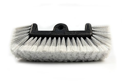 CARCAREZ 12" Car Wash Brush with Soft Bristle for Auto RV Truck Boat Camper Exterior Washing Cleaning, Grey