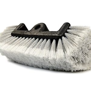 CARCAREZ 12" Car Wash Brush with Soft Bristle for Auto RV Truck Boat Camper Exterior Washing Cleaning, Grey