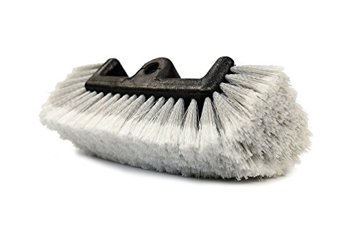 CARCAREZ 12" Car Wash Brush with Soft Bristle for Auto RV Truck Boat Camper Exterior Washing Cleaning, Grey