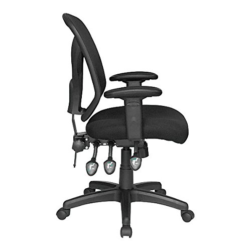 Realspace MFTC 200 Multifunction Ergonomic Super Task Chair, Black Item # 493876