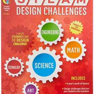 Creative Teaching Press Creative Teaching STEAM Design Challenges Resource Book, Kindergarten (Science, Technology, Engineering, Art, Math) (8207)