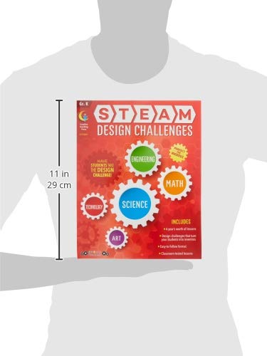 Creative Teaching Press Creative Teaching STEAM Design Challenges Resource Book, Kindergarten (Science, Technology, Engineering, Art, Math) (8207)