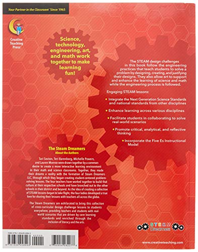 Creative Teaching Press Creative Teaching STEAM Design Challenges Resource Book, Kindergarten (Science, Technology, Engineering, Art, Math) (8207)