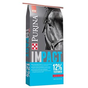 purina animal nutrition purina impact horse 12 sweet 50lb textured