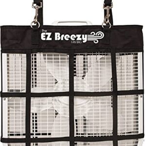 Southwestern Equine EZ Breezy Box Fan Holder, Horse Stall Classic Fan Bag, Stable Supplies, Horse Fan (Black)