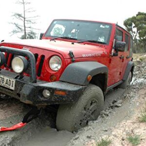 Rocket Straps Tow Strap - Premium Heavy Duty 3" x 30' Recovery Tow Strap | 30,000 LBS Capacity Recovery Strap | Vehicle Tow Straps with Protected Loop Ends | Emergency Off Road Towing Rope